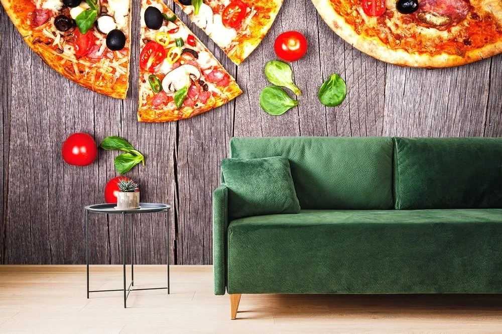 Tapeta italská pizza - 150x100 cm