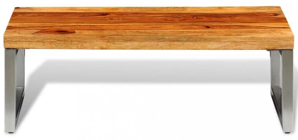 Konferenční stolek masivní dřevo / kov Dekorhome Recyklované dřevo