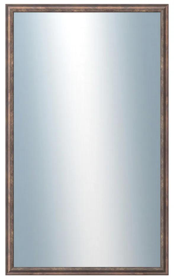 DANTIK - Zarámované zrcadlo - rozměr s rámem cca 60x100 cm z lišty TRITON měď antik (2141)