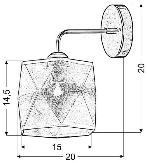 Nástěnné svítidlo NOSJA 1xE27/40W/230V