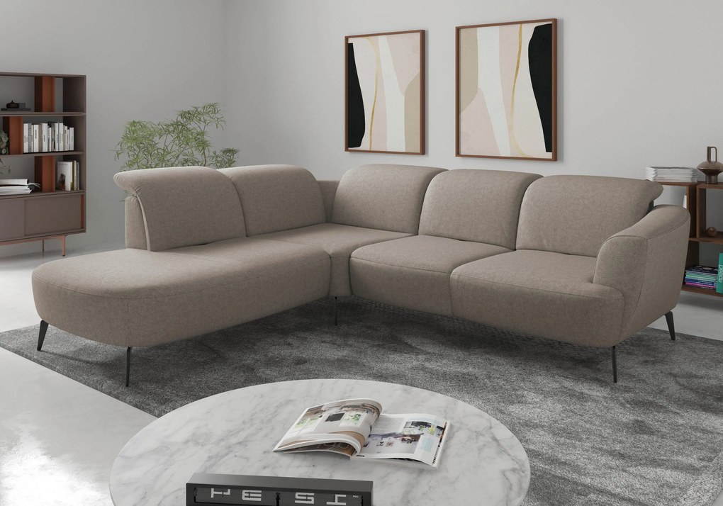 XXXLutz ROHOVÁ SEDAČKA, textil, šedohnědá Sit & More - Sedací soupravy - 000144018582