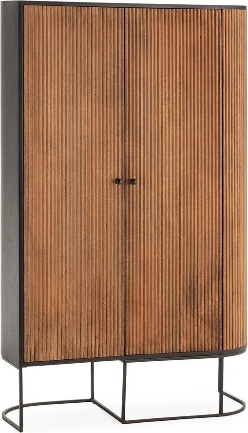 Komoda z mangového dřeva v přírodní barvě 100x165x40 cm Curve – MOME