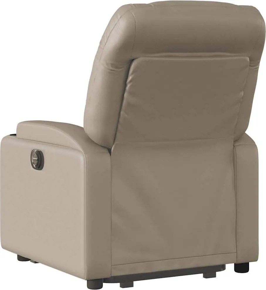 Zvedací polohovací křeslo cappuccino umělá kůže 3204664