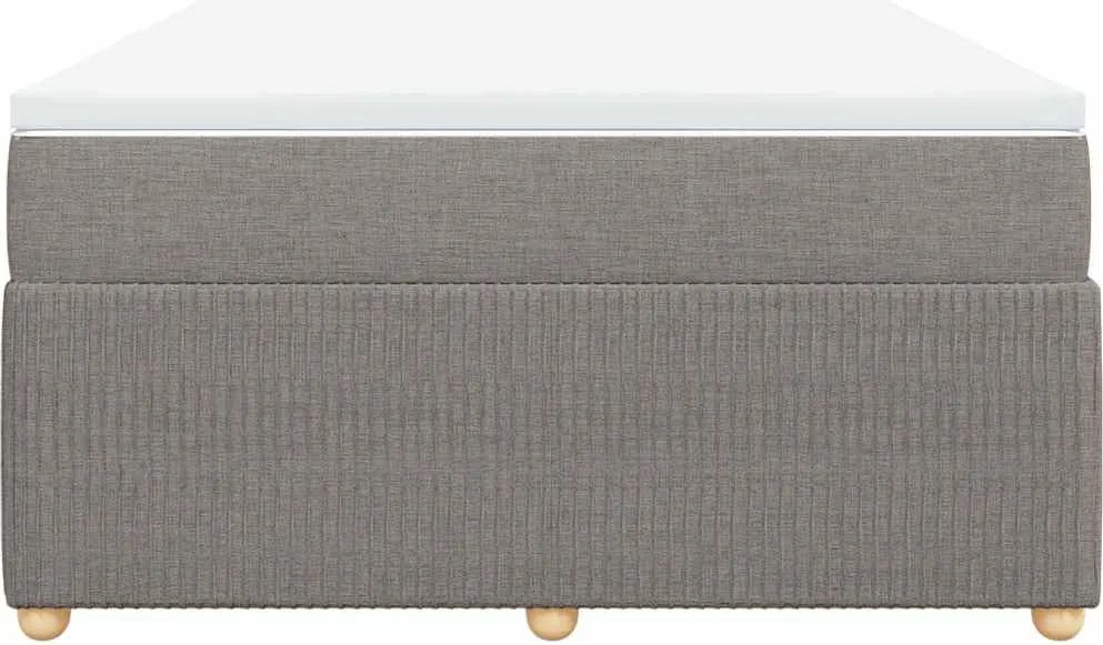 Box spring postel s matrací taupe 160x200 cm textil 3285585