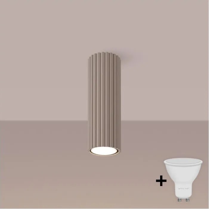 BRILAGI - LED Bodové svítidlo CRESTO 1xGU10/10W/230V 20 cm taupe