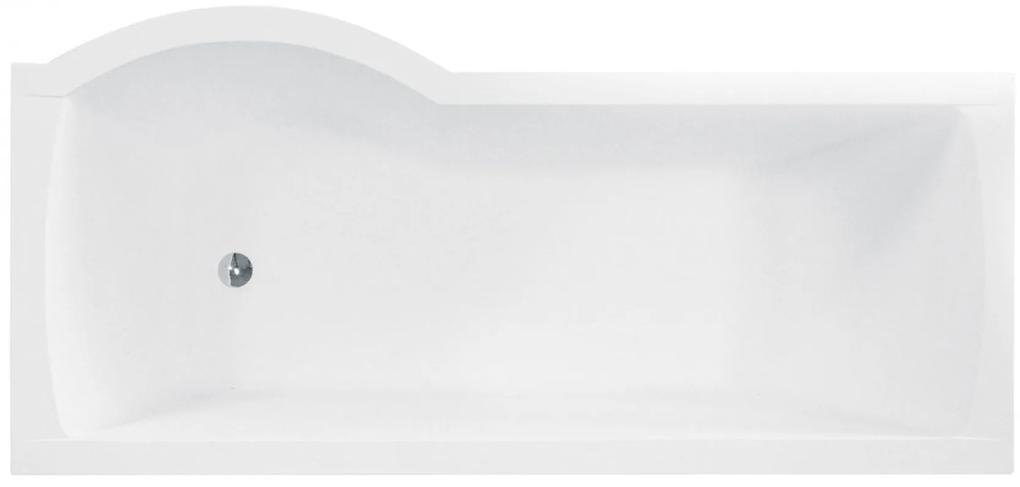 Besco Inspiro 170x70 akrylátová vana s vanovou zástěnou Orientace Levá  Délka vany 170 cm | BIANO