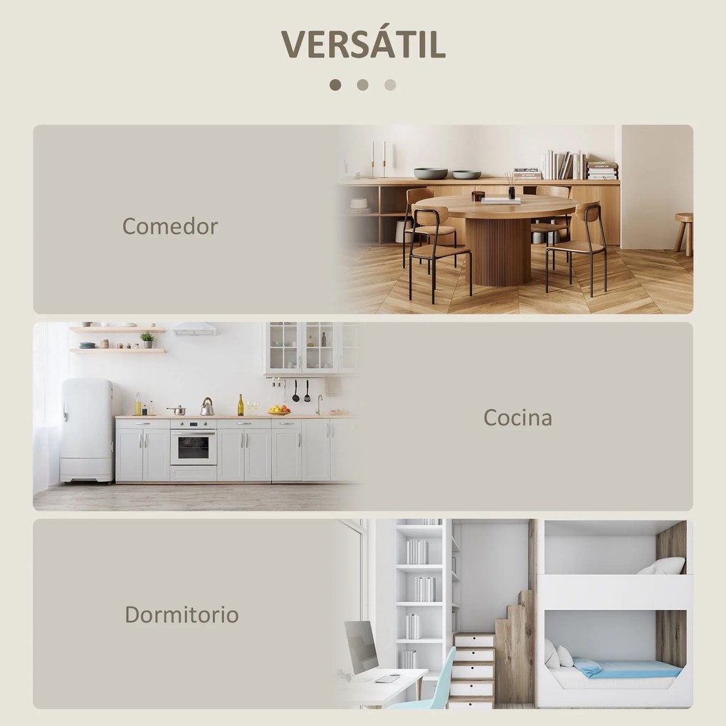 HOMCOM Skládací Jídelní Stůl Kuchyňský Stůl se 2 Sklopnými Křídly Skládací Stůl pro 2-4 Osoby 104x76x73,7 cm Dub