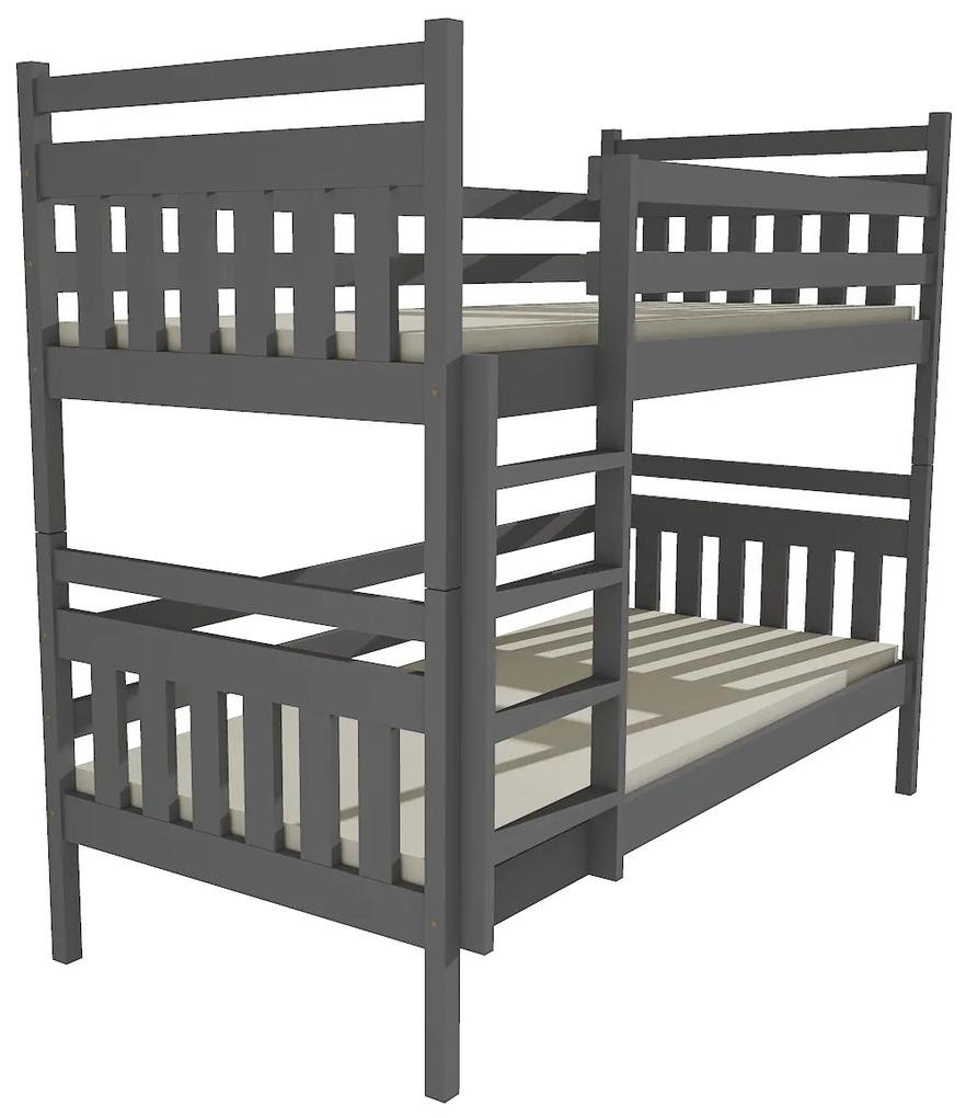 Patrová postel PP 023 80 x 200 cm- šedá