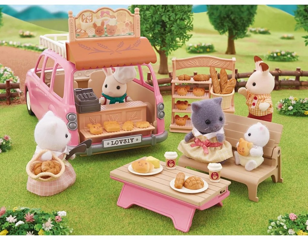 Sylvanian family 5535 Rodinné auto růžové Van