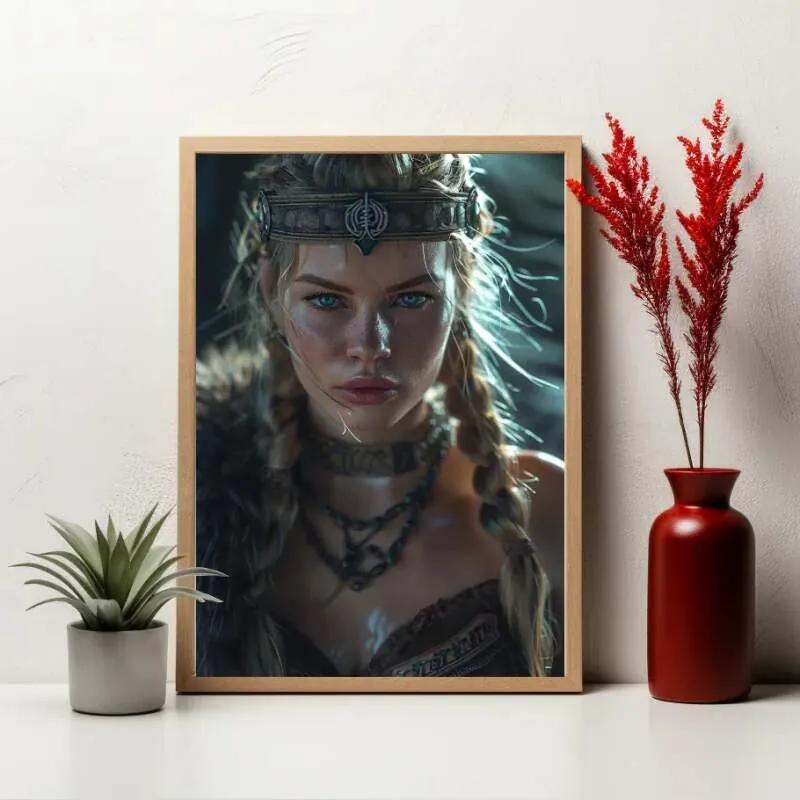 Plakát - Vikingská válečná dívka