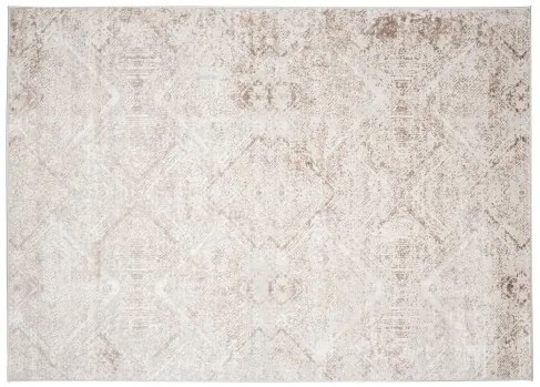 Moderní kusový koberec PORTLAND D189E hnědý bílý Rozměr: 200x300 cm