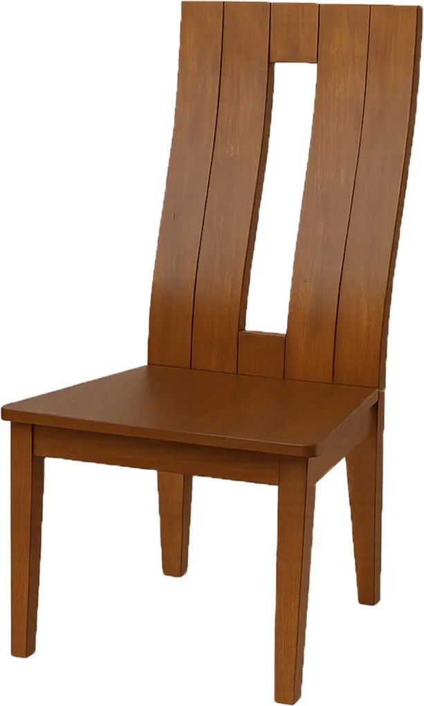 Jídelní židle NELA, dřevěný sedák (ořech)
