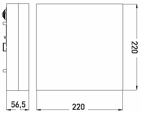 LED Koupelnové stropní svítidlo LED/12W/230V 3000/4000/6000K 22x22 cm IP44