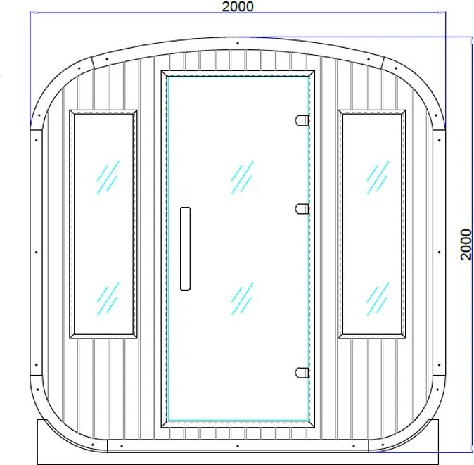 BPS-koupelny Zahradní kombinovaná sudová sauna 2v1 - Infrasauna + finská sauna 180x200, 4-6 osob
