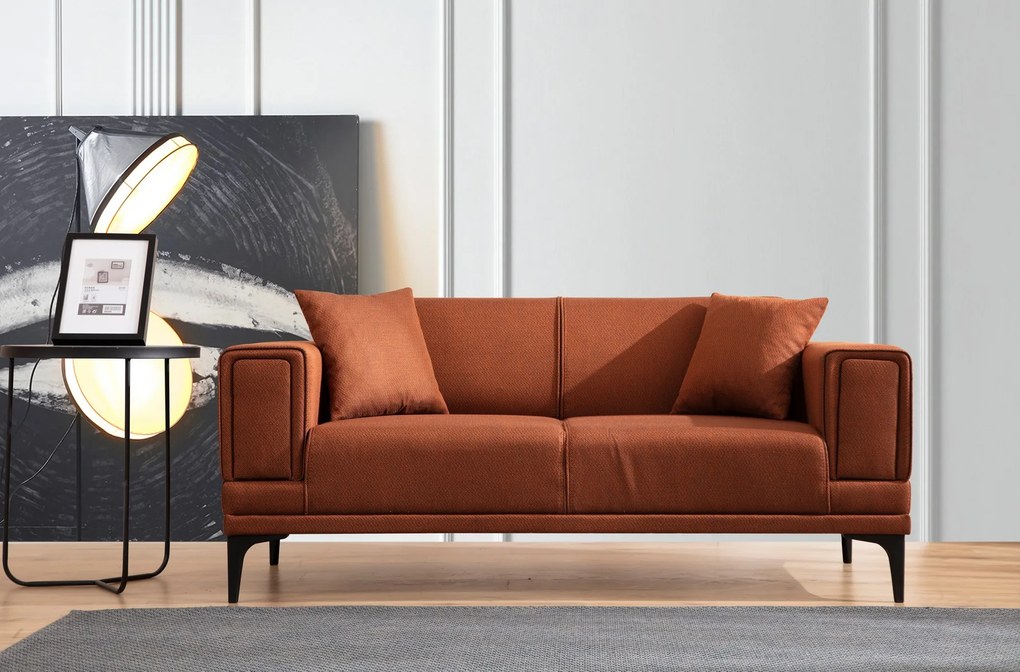 Hanah Home Dvoumístná pohovka HORIZON červenooranžová 170 cm