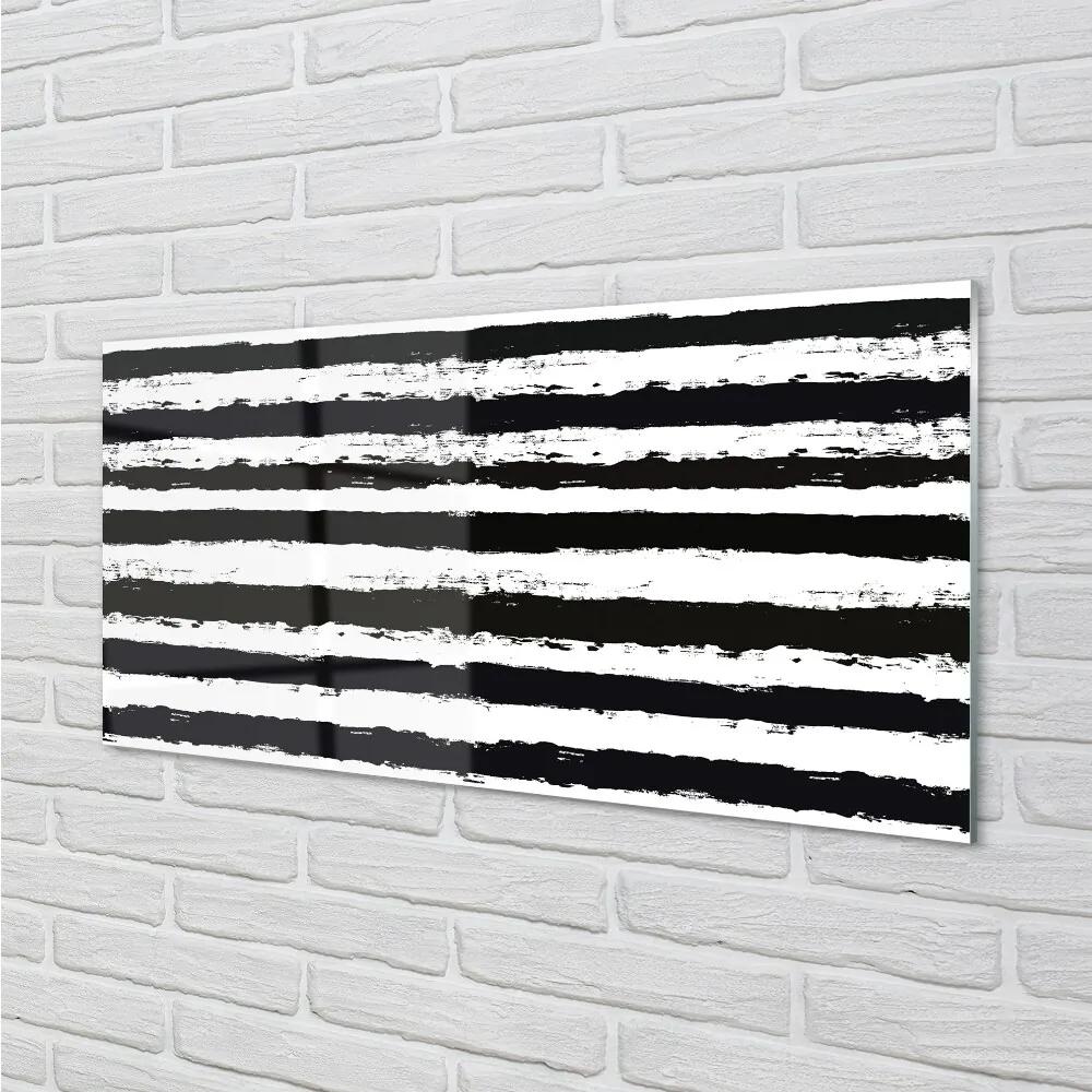 Obraz na skle Nepravidelné pruhy zebra 125x50 cm