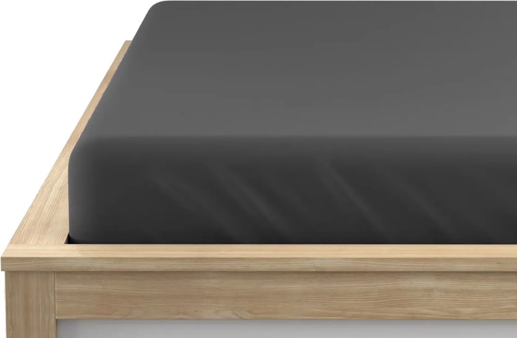 Jersey prostěradlo BASIC tmavě šedé 90 x 200 cm