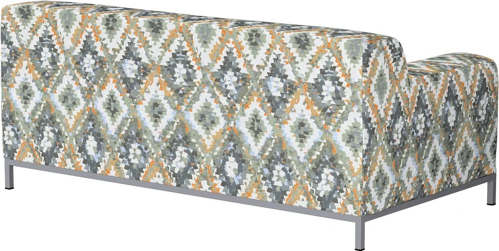 Potah na pohovku IKEA Kramfors 2-místná barva modrá látka pletený vzor, vzorované