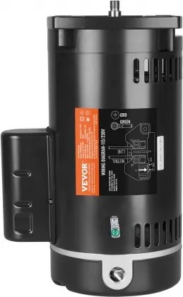 1,12 kW motor bazénového čerpadla 115/230 V 12,8/6,4 A 56Y 3450RPM 90μF/250 V