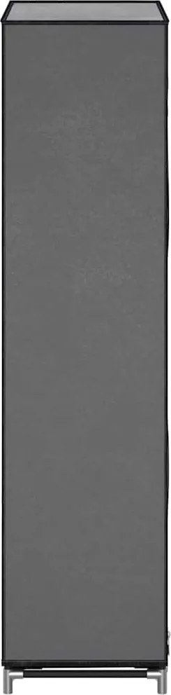 Botník s potahem šedý 58 x 28 x 106 cm textil 282430