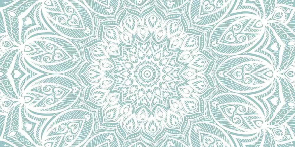 Obraz Mandala harmonie na modrém pozadí Varianta: 120x60