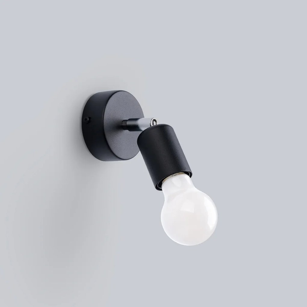 Sollux Lighting Nástěnné svítidlo FORNES 1 Černá