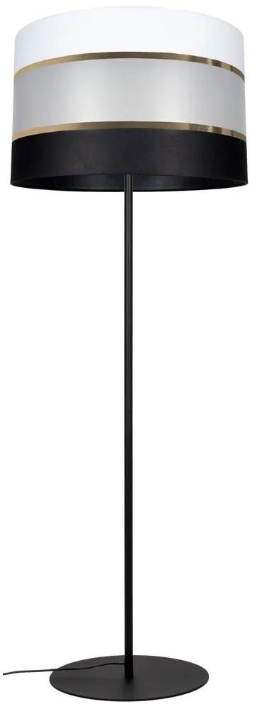 Belis | Stojací lampa CORAL 1xE27/60W/230V černá/bílá | BE0702