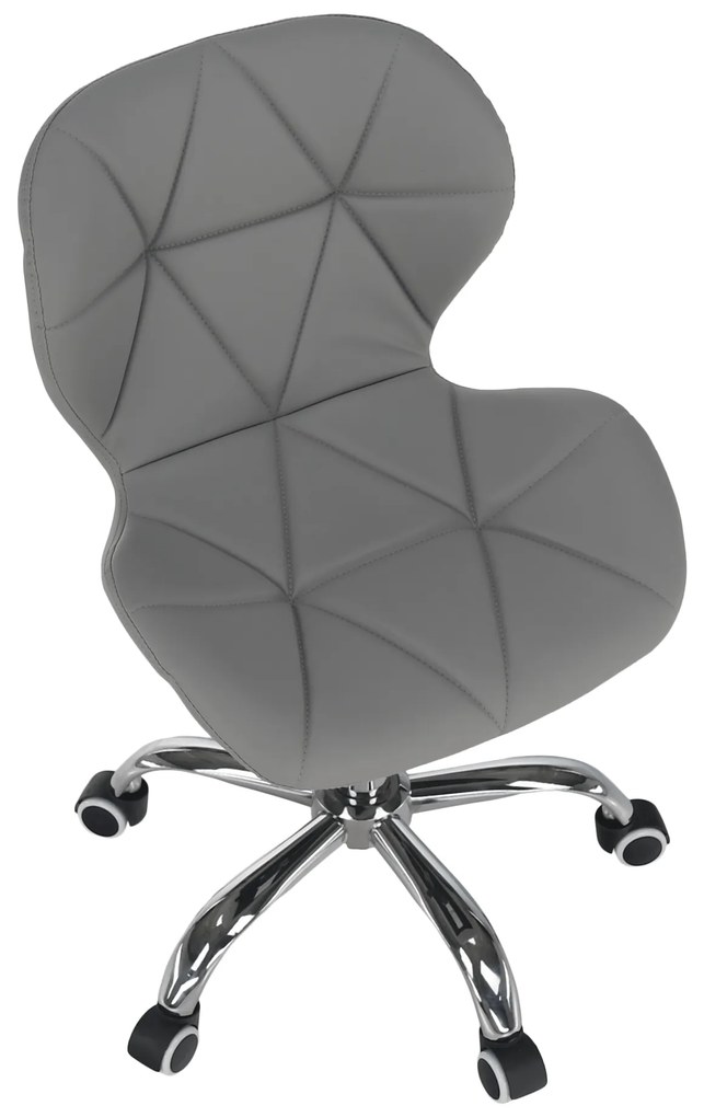 Designová kancelářská židle NOMI - šedá ekokůže