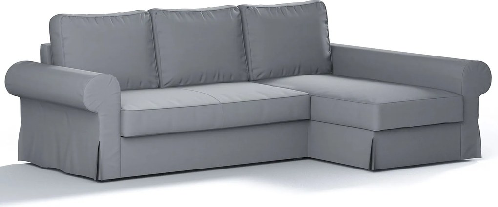 Potah na pohovku IKEA Backabro rozkládací se šezlongem barva šedá