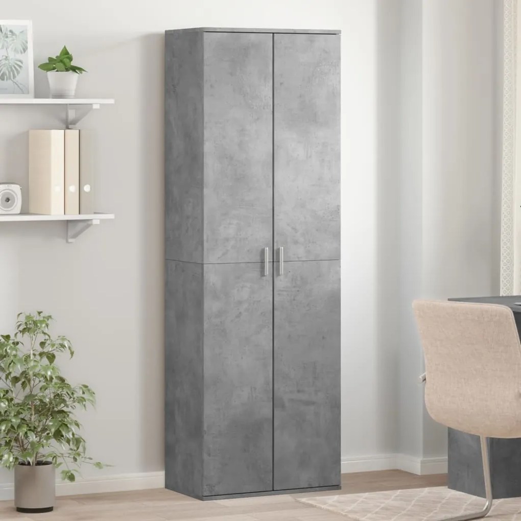 Skříň highboard betonově šedá 60 x 35 x 180 cm kompozitní dřevo