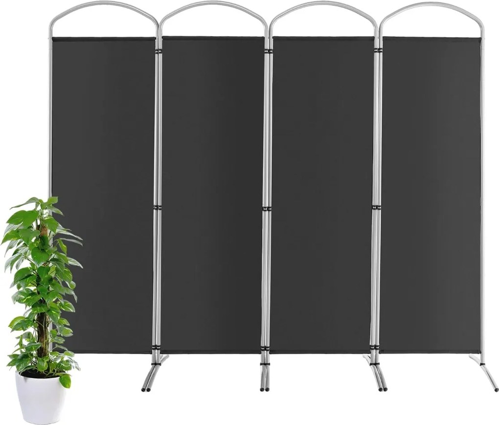 Costway Skládací 4 panelová dělicí příčka pro domácnost 221 x 51 x