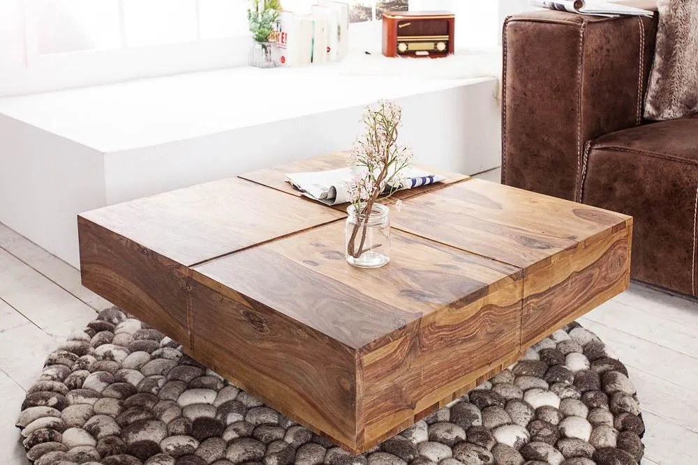 Designový konferenční stolek Dash 70 cm sheesham