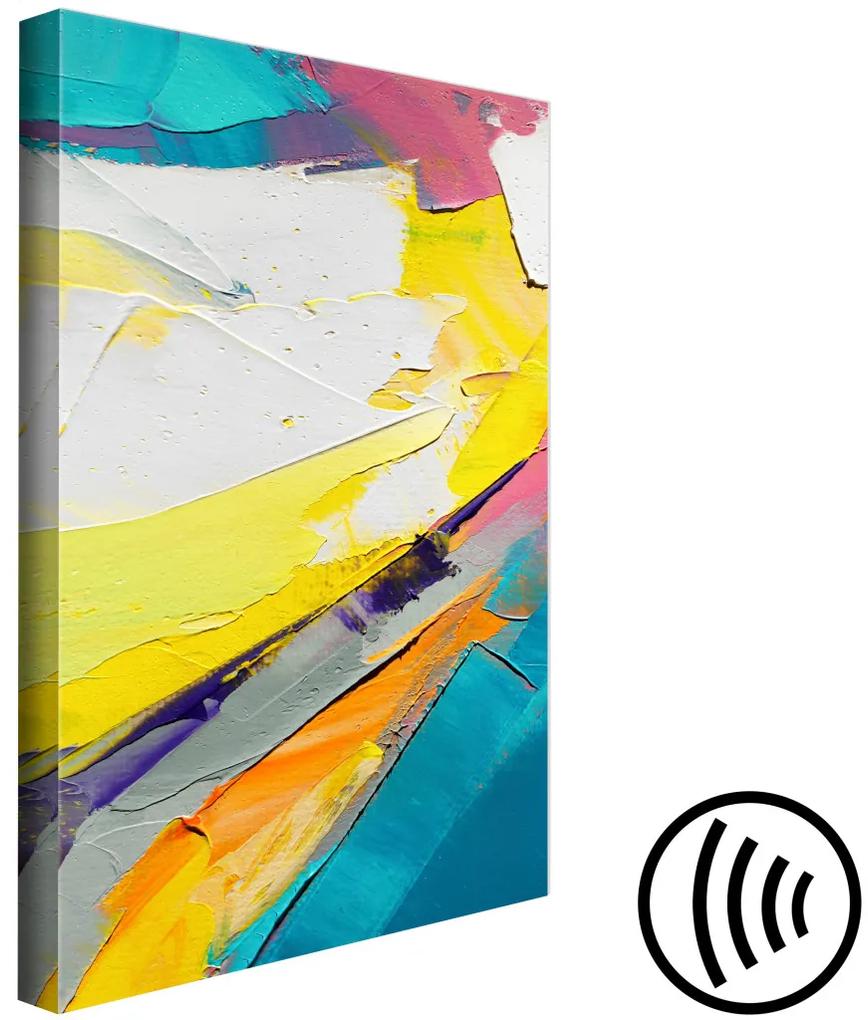 Obraz Abstraktní barvy - barevná kompozice nanesená špachtlí