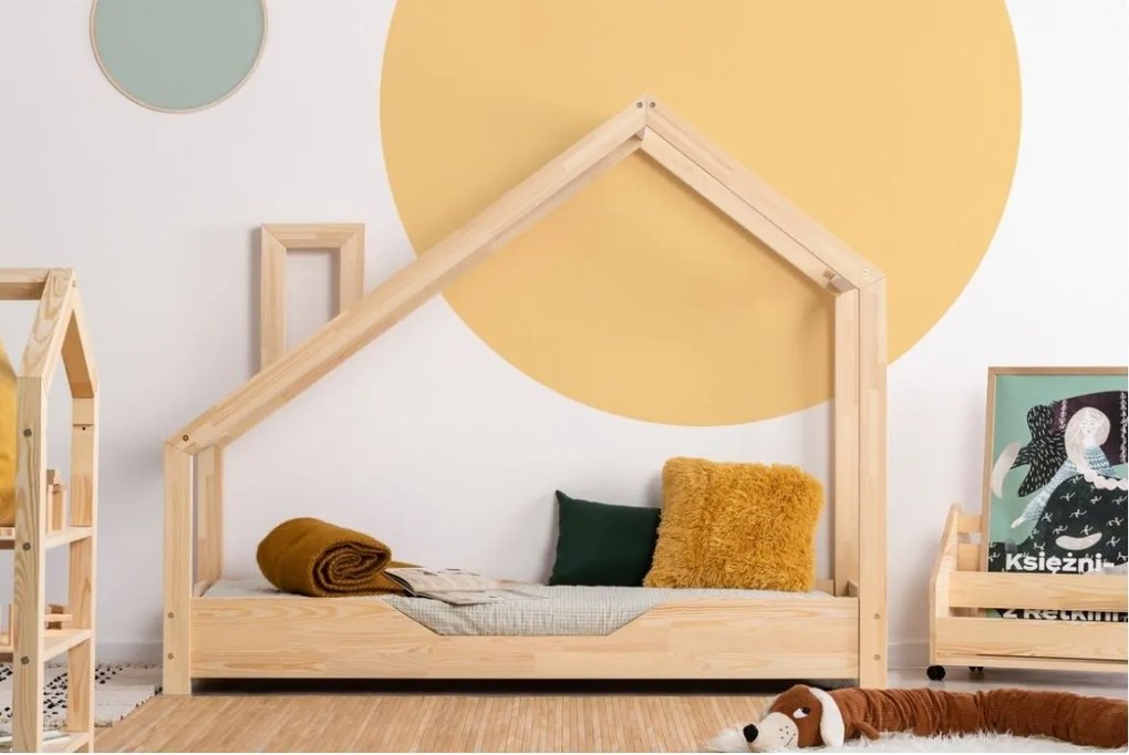 Adeko Dětská postel domeček Luna B Velikost postele: 190x70 cm Barva: dekor přírodní dřevo přírodní
