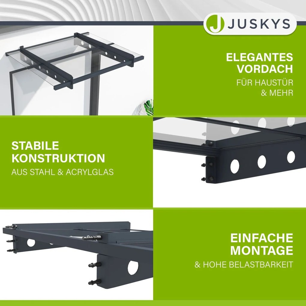 Juskys Vchodová stříška Manila Velikost: 100 × 80 cm