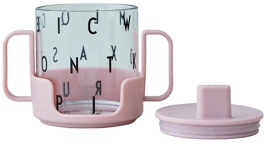 DESIGN LETTERS Dětský hrneček Grow With Your Cup Lavender, růžová barva, plast