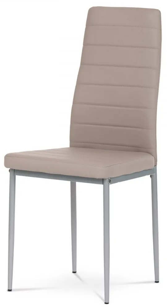 Autronic Jídelní židle VENTA — ekokůže Bílá