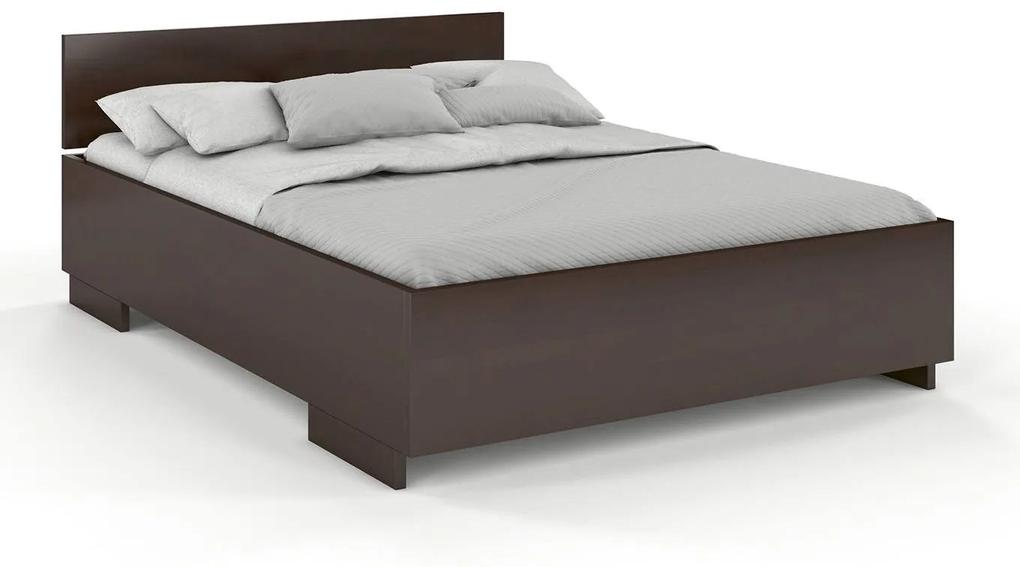 Prodloužená postel s úložným prostorem Bergman - buk   , Buk přírodní, 140x220 cm