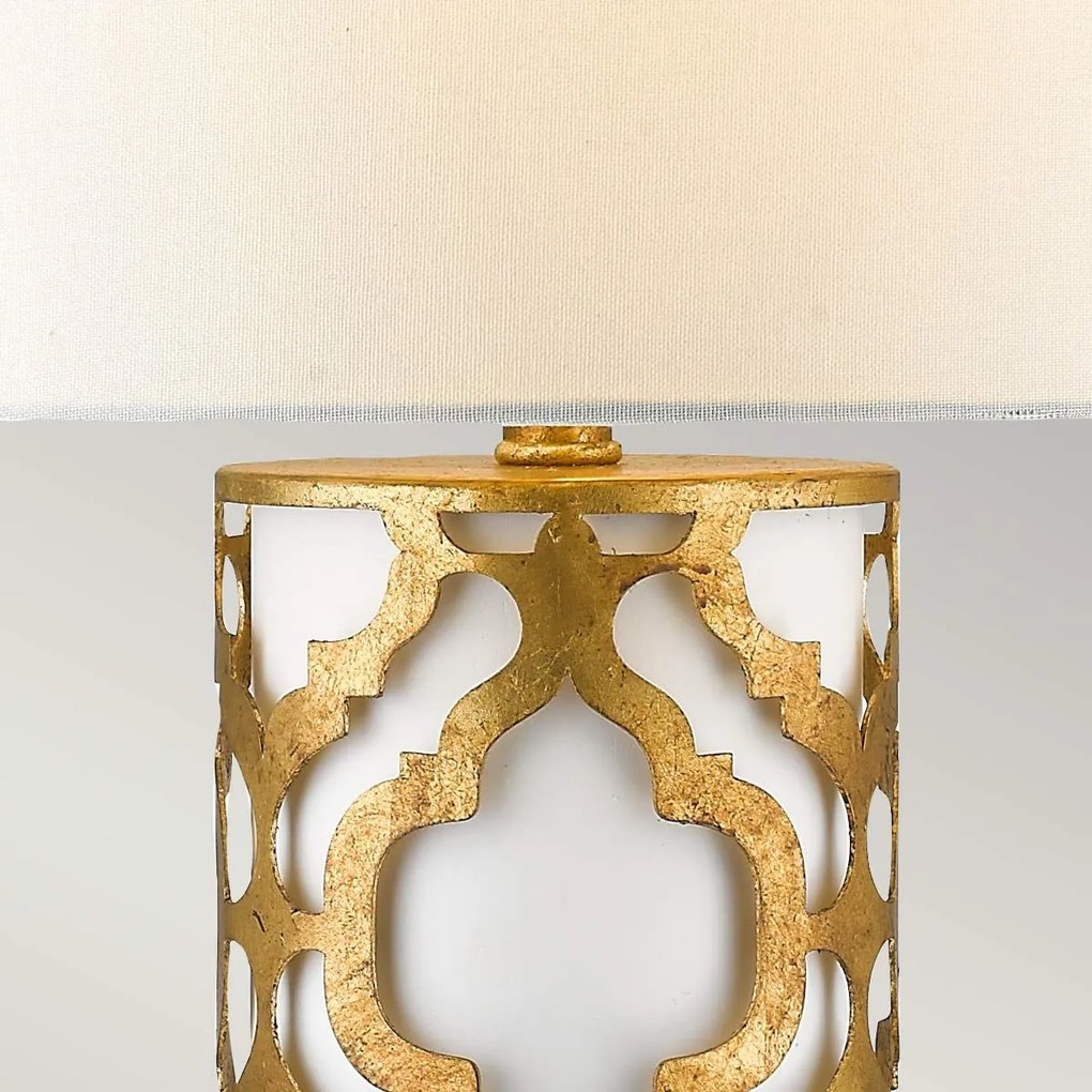 Stolní lampa Elstead Arabella 70 cm Patinované zlato 1x E27