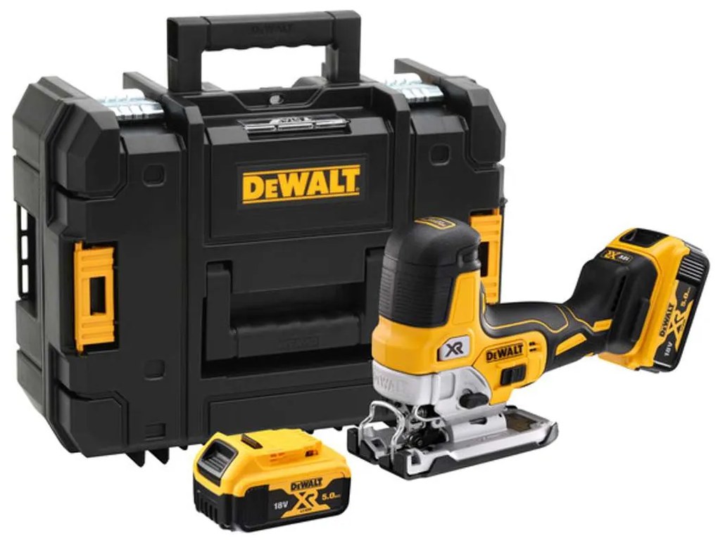 DeWALT - 18V AKU přímočará pila, 2x aku 5,0 Ah XR, nabíječka DCS335P2