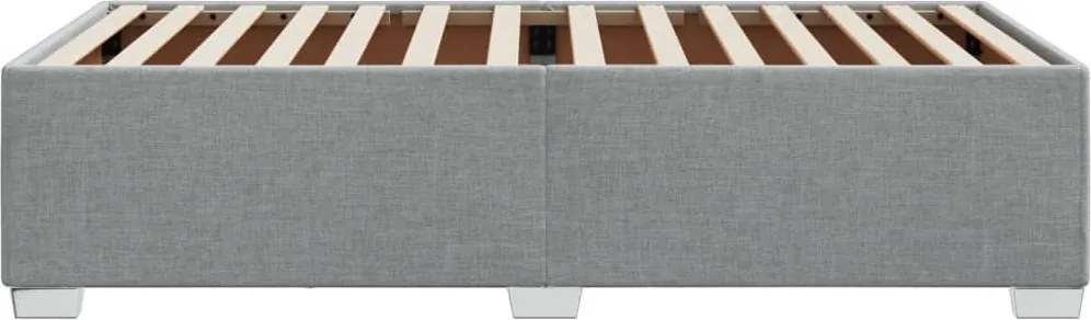 Rám postele bez matrace světle šedá 90 x 190 cm textil 3284436