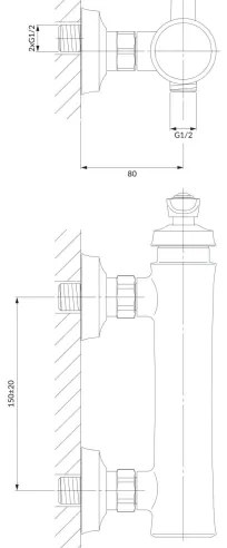 OMNIRES AM5240CR - Sprchová baterie ARMANCE lesklý chrom