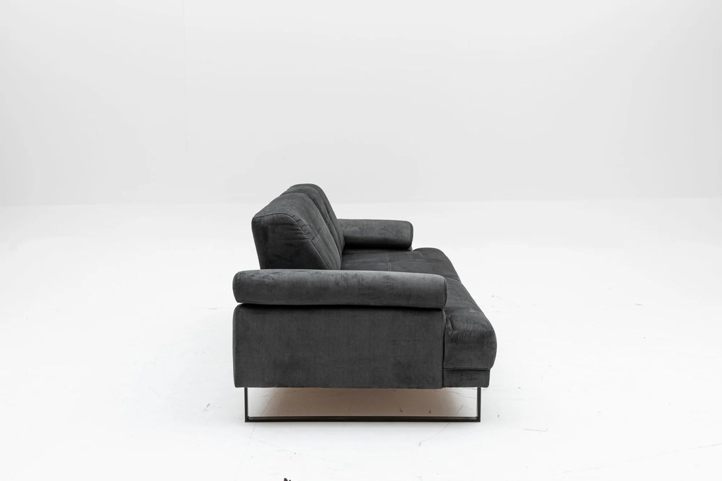 Atelier del Sofa 3-místná pohovka Mustang - Anthracite, Antracitová