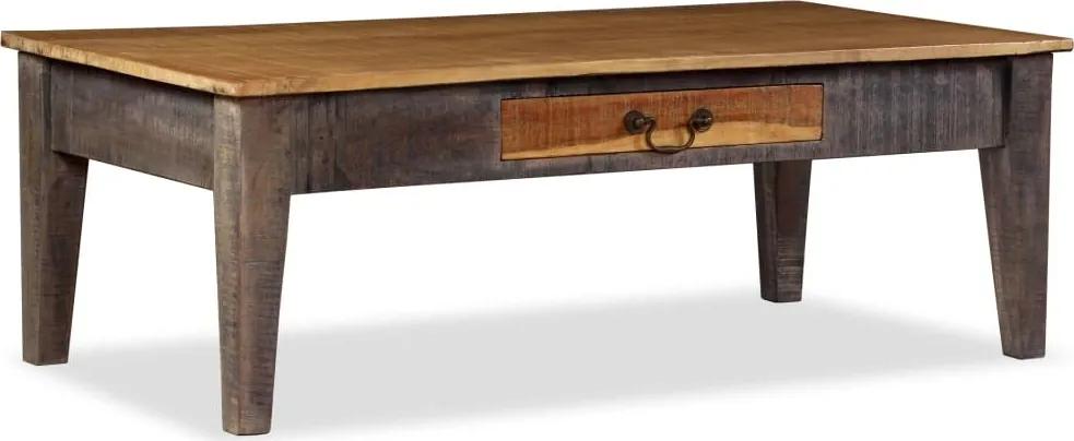 vidaXL Konferenční stolek z masivního dřeva vintage 118 x 60 x 40 cm [244968]