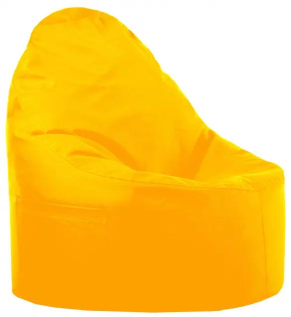 Křeslo Porto - nylon žlutý