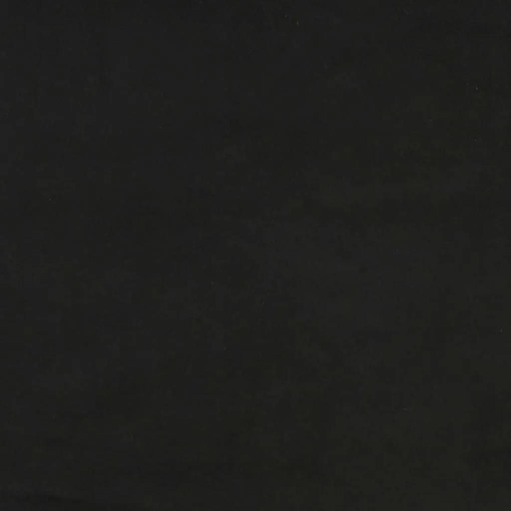 Taštičková matrace černá 140 x 190 x 20 cm samet,  347790