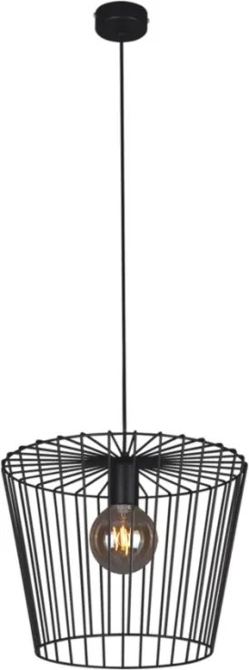 Drátěný lustr Kaja LIVIA 1xE27 černá barva