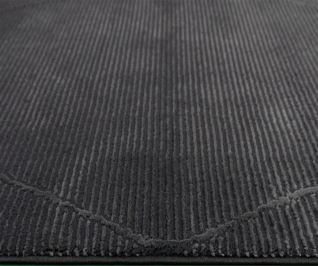BE Koberec Zurich 1903 DARK GREY - šedý obdélníkový Rozměr: 140x190 cm