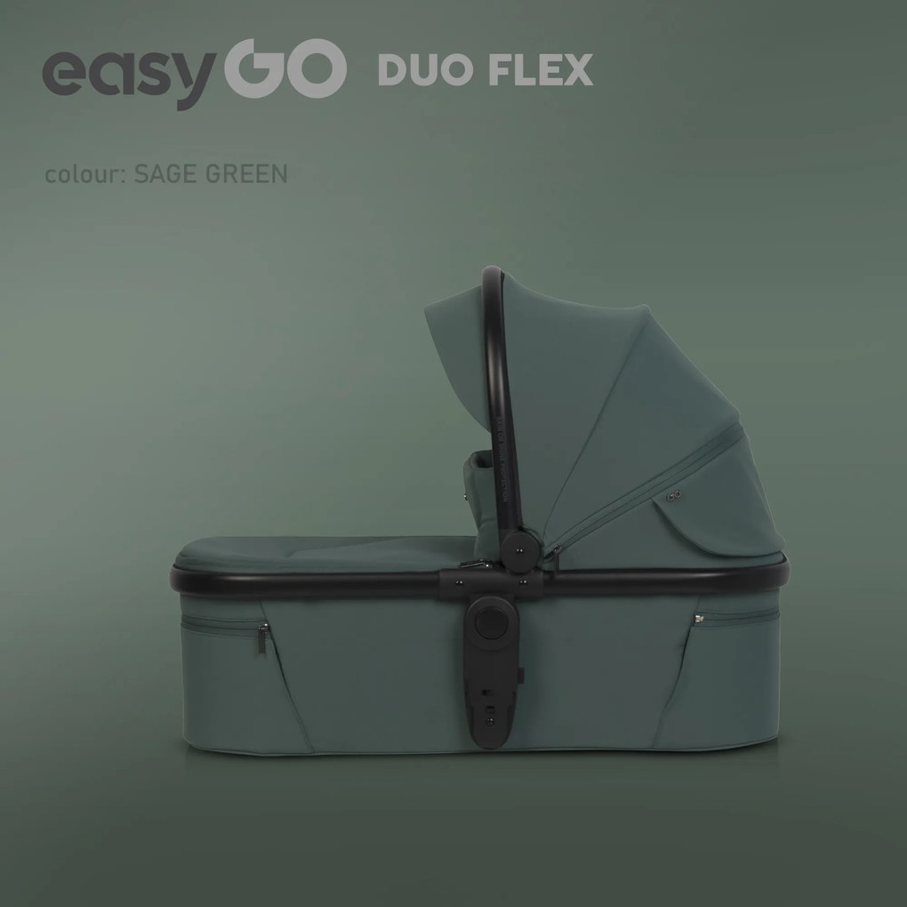 Sourozenecký kočárek EasyGo Duoflex Sage Green