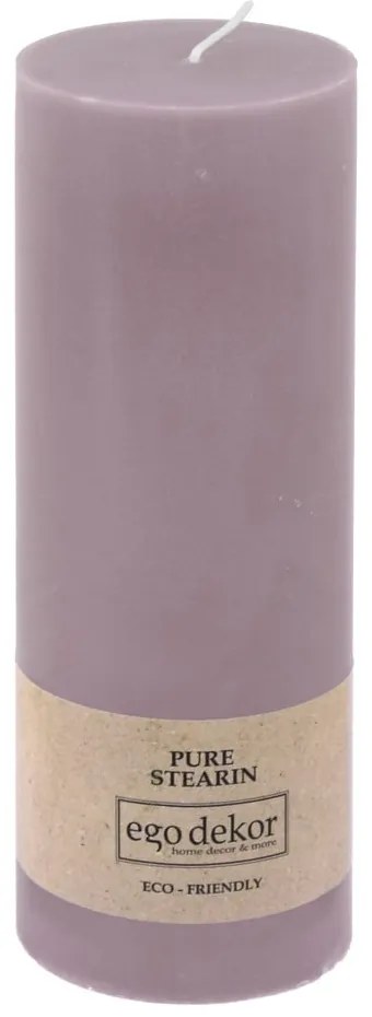 Fialová svíčka Eco candles by Ego dekor Friendly, doba hoření 60 h